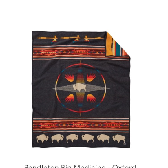 Pendleton | Bedding | Pendleton Wool Blanket Big Medicine Oxford | Poshmark